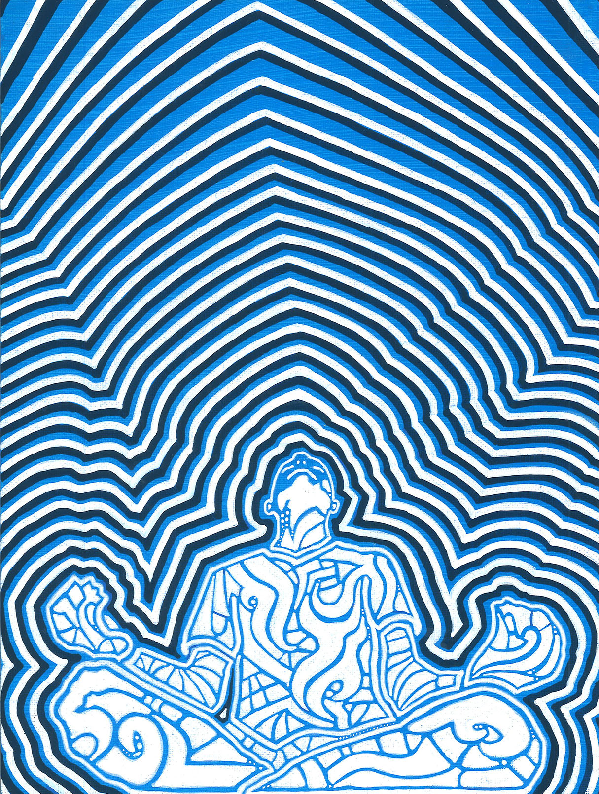 Original art for sale - Blue Mind (Original) - Jeff Lung Art