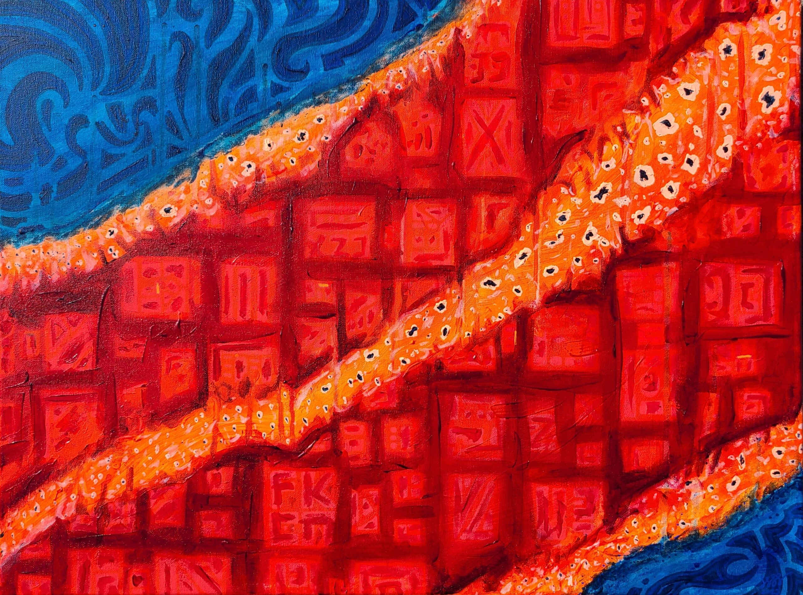 Abstract art for sale - No Mistakes (Original) - Jeff Lung Art
