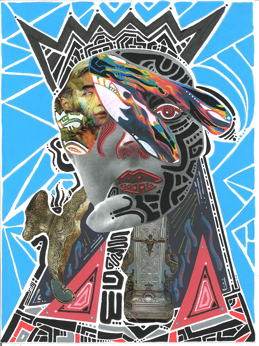 Art Print for Sale - Collage Queen (Limited Edition Print) - Jeff Lung Art
